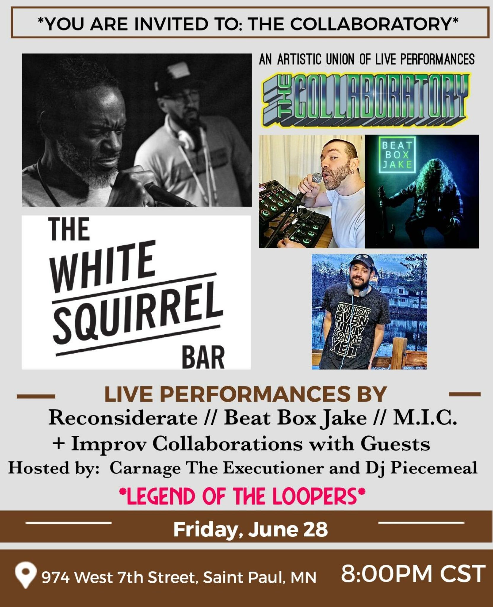 Archives: Events - The White Squirrel Bar